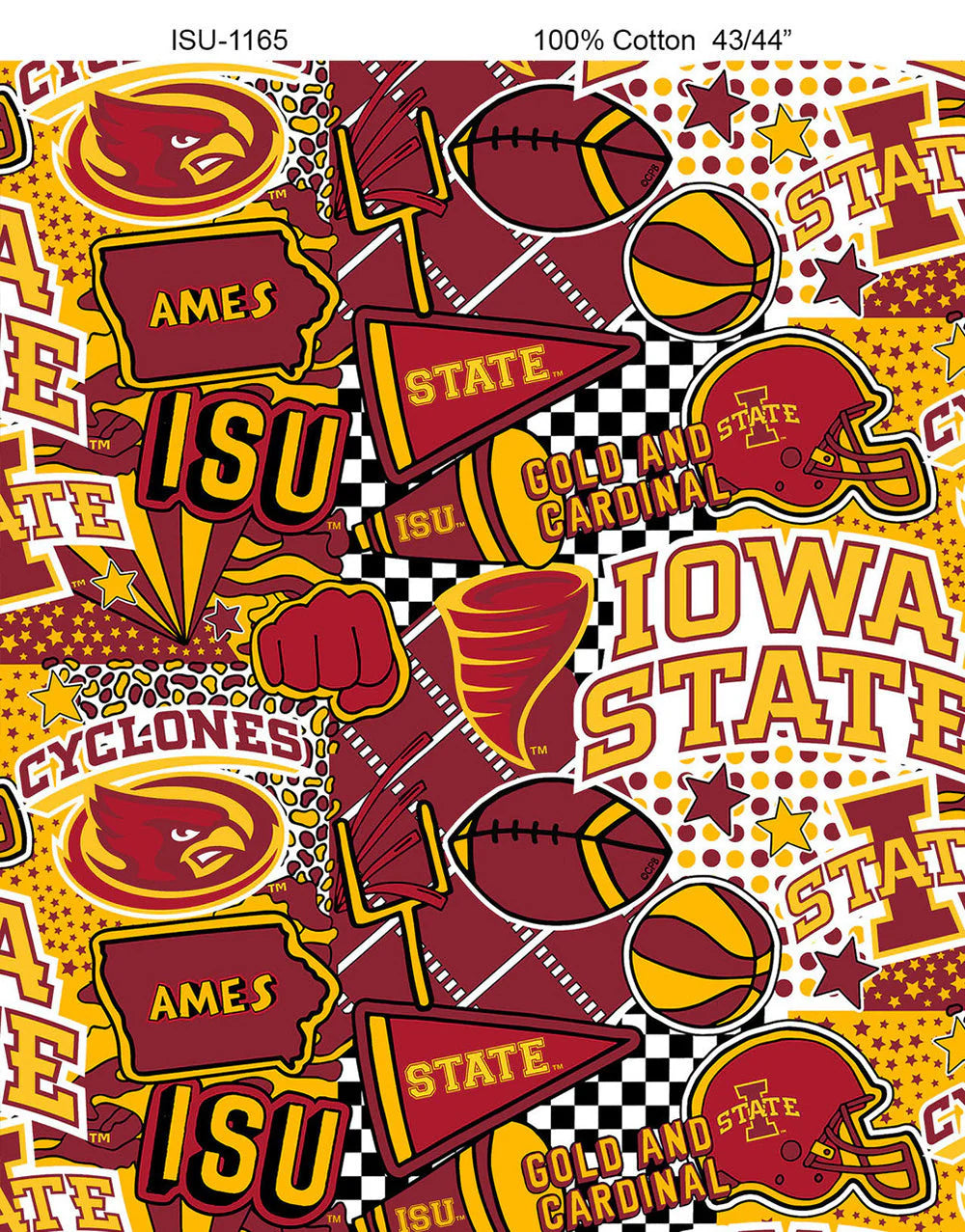 College-NCAA - Pop Art by Corey Paige, Iowa State University - ISU-116 ...