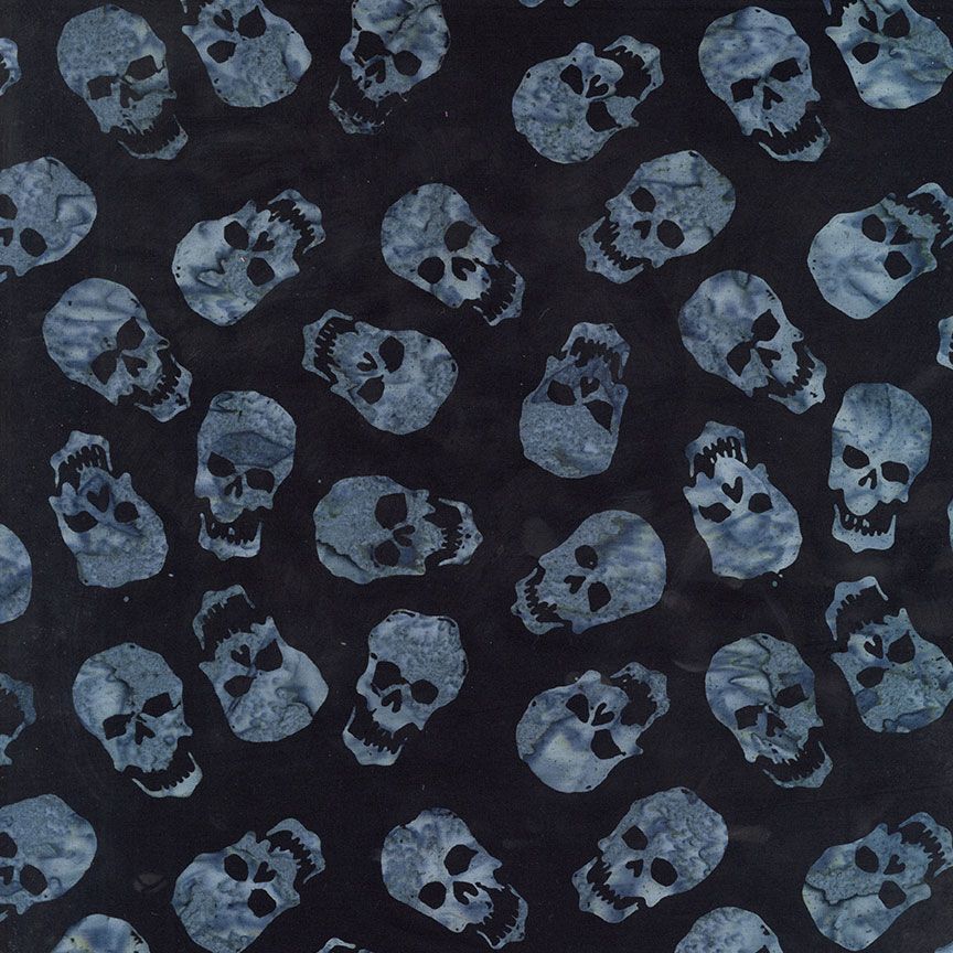 Haunted - Scary Skulls, Wicked - Tonga-B3526 – Mended Hearts Quilting ...