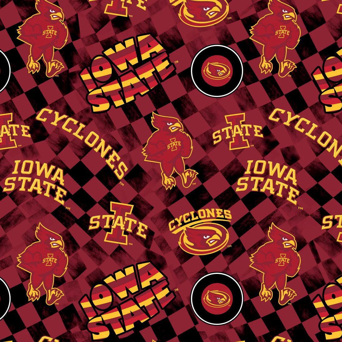 College-NCAA - Check Allover, Iowa State University - ISU-1370 – Mended ...