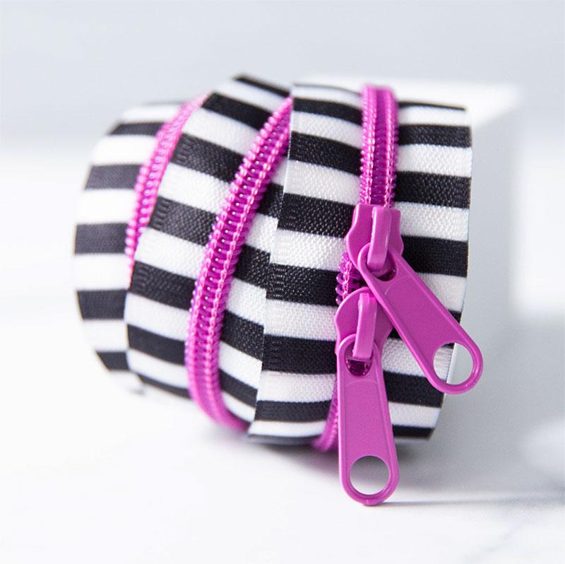 Black & White 30" Zipper - Petunia Zipper Teeth – Mended Hearts ...