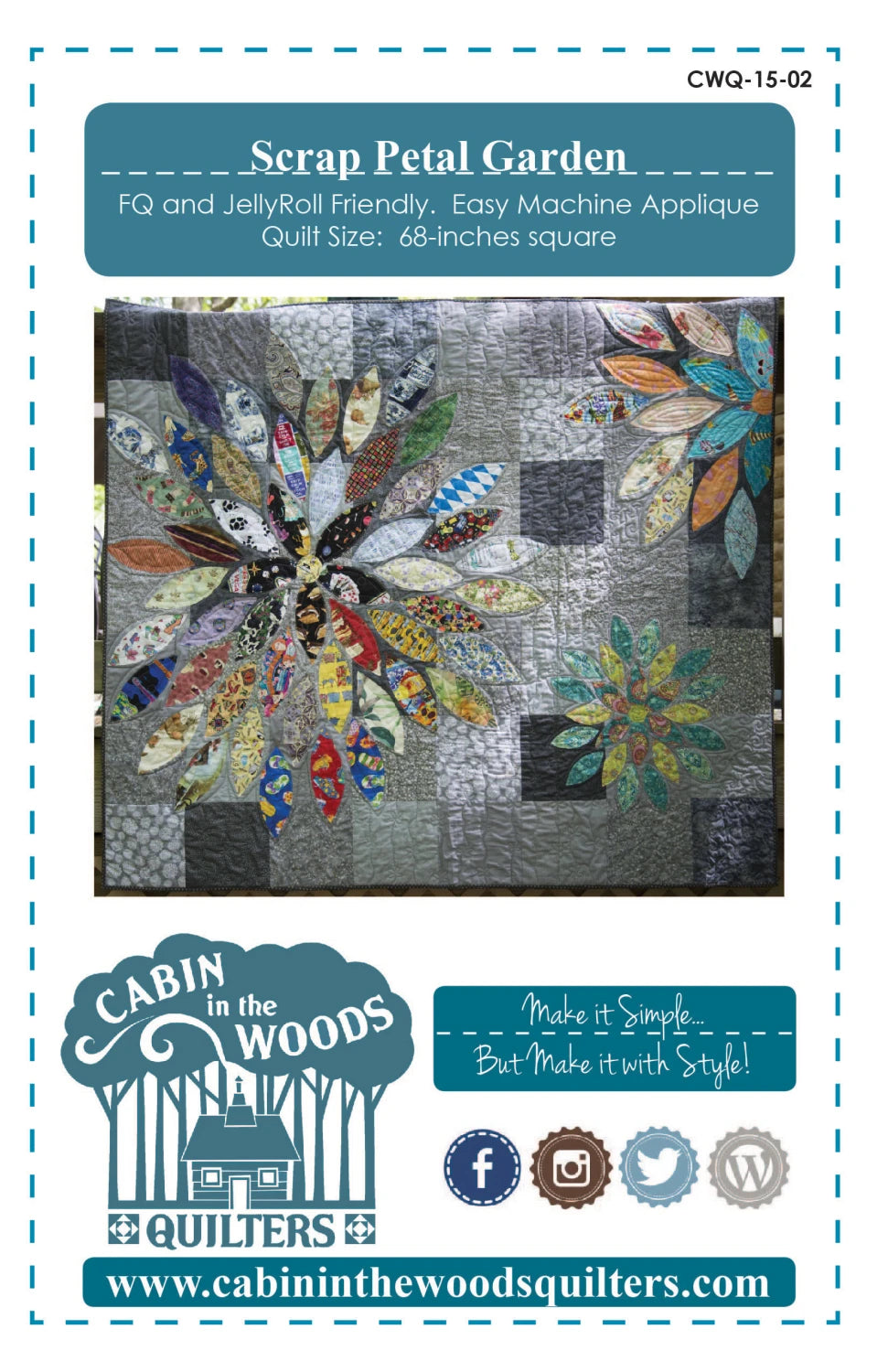 Scrap Petal Garden - Quilt Pattern – Mended Hearts Quilting & Boutique