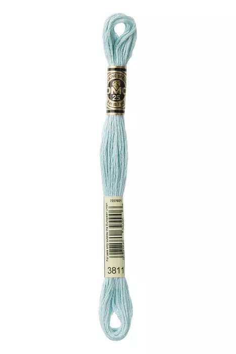 DMC 6 Strand Embroidery Floss - 3811 Blue Waterfall – Mended Hearts ...