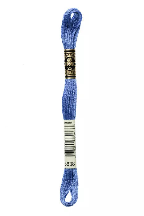 DMC 6 Strand Embroidery Floss - 3838 Thistle Blue – Mended Hearts ...